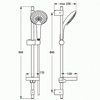 Душевой гарнитур Ideal Standard IdealRain B9415AA — купить в Нижнем ...