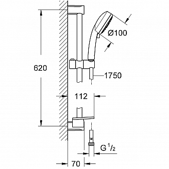 Душевой гарнитур Grohe New Tempesta Cosmopolitan 27577002 — купить в ...