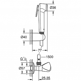 Гигиенический душ Grohe Tempesta-F Trigger Spray 26357000 — купить ...